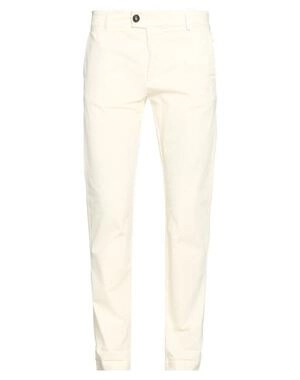 CLARK Pants Size Cotton, Elastane - Ivory