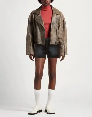 Pinko Flocked Denim Hot Pants