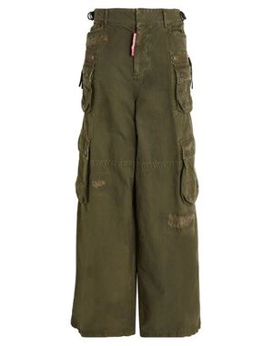 Dsquared2 Pants Military Size Cotton, Calfskin - Green