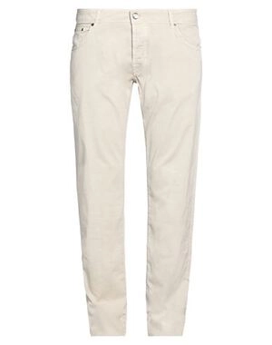 MOORER Pants Size Cotton, Silk, Elastane - Beige