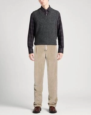 PT TORINO Pants Taupe Size Cotton, Lyocell, Elastane