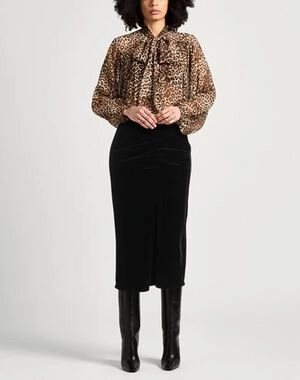 Armani Exchange Velvet Pencil Midi Skirt