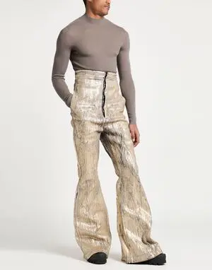 Rick Owens Metallic Coated Effect Baggy Jeans
