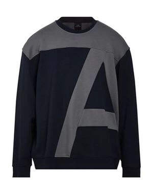 Armani Exchange Cotton Blend Crewneck Sweatshirt - Navy