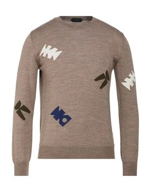 ZANONE Sweater Taupe Size Virgin Wool - Grey