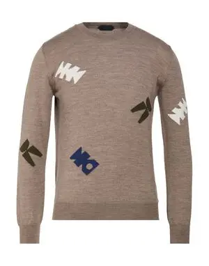 ZANONE Sweater Taupe Size Virgin Wool