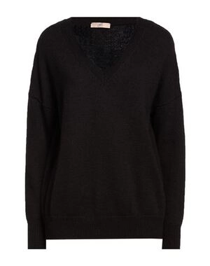 CARLA G. V-neck Acrylic, Alpaca Wool, Polyamide, And Polyester Sweater