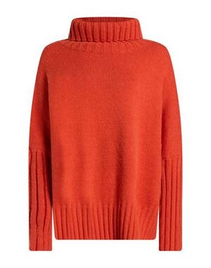 CARLA G. Turtleneck Sweater - Orange