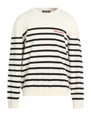 Dsquared2 Sweater Ivory Size Wool - White