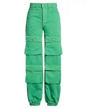 THE EDITOR Cotton Cargo Jeans - Green