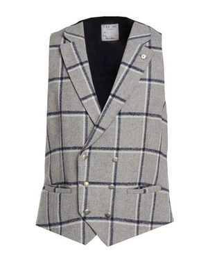 L.B.M. 1911 L. B.m. 1911 Tailored Vest Light Size Wool, Cotton, Polyamide, Polyester, Acrylic - Grey