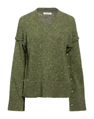 MANILA GRACE Mélange V-neck Sweater