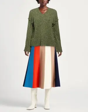 MANILA GRACE Mélange V-neck Sweater