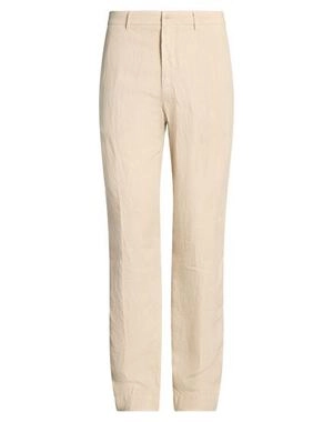120% Lino Pants Size Linen - Beige