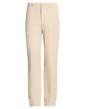120% Lino Linen Tapered Leg Trousers - Beige