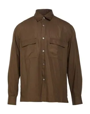 XACUS Shirt Khaki Size Lyocell