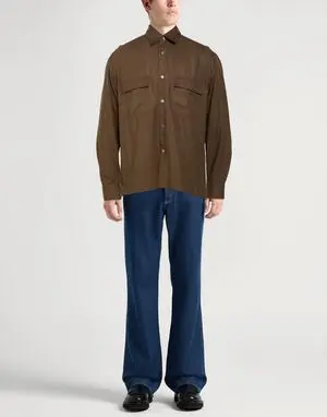 XACUS Shirt Khaki Size Lyocell