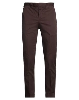 PT TORINO Pants Chocolate Size Cotton, Elastane - Brown