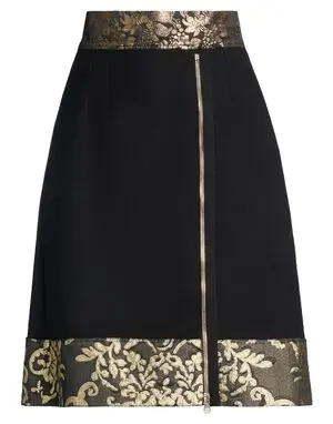Dolce & Gabbana Two-tone Metallic Brocade Midi Skirt