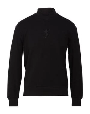 BIKKEMBERGS Sweatshirt Size Cotton, Elastane - Black