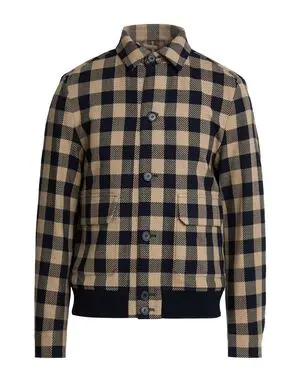 Paul & Shark Virgin Wool And Cotton Checked Jacket