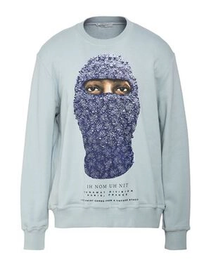 IH NOM UH NIT Sweatshirt Sky Size Cotton - Blue