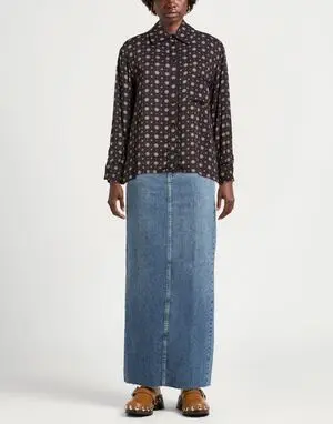 KAOS Shirt With Multicolor Print And Classic Collar