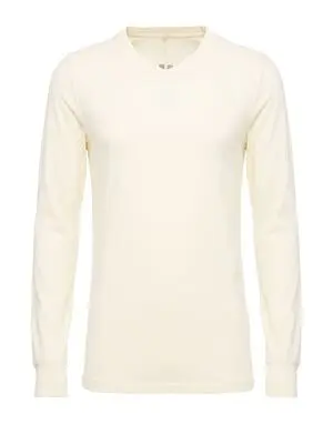 Rick Owens Long Sleeve V-neck T-shirt - White