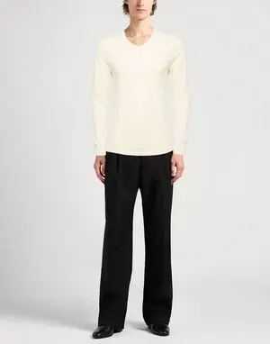 Rick Owens Long Sleeve V-neck T-shirt - White