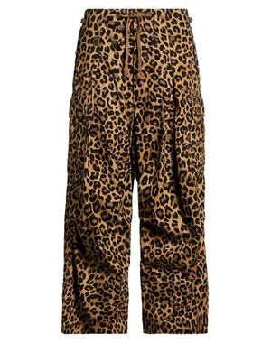 Kapital Cotton Leopard-print Cargo Pants - Camel