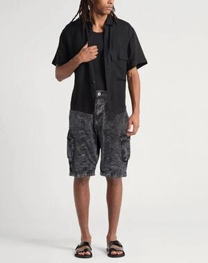 Alpha Industries Charcoal Cotton Cargo Shorts