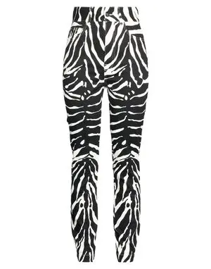 Dolce & Gabbana Zebra Print Tapered Cotton Twill Pants