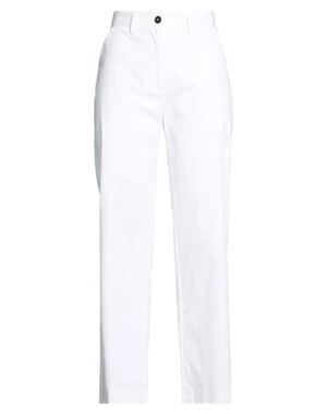 Massimo Alba Pants Size Cotton, Elastane - White