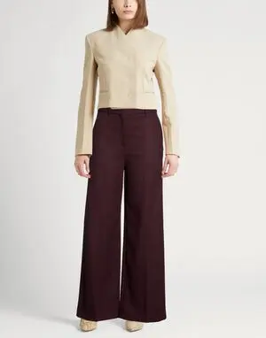 JOSEPH Pants Plum Size Virgin Wool, Polyamide, Elastane