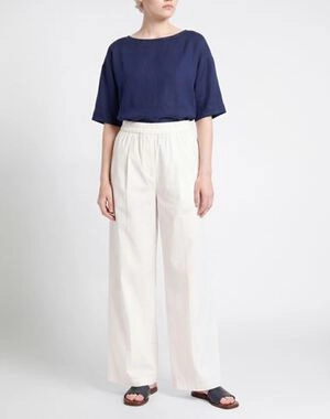 Moschino Wide-leg Cotton Elastane Trousers