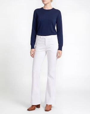 120% Lino Flared Canvas Stretch Pants