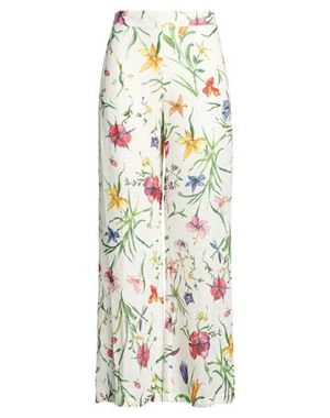 120% Lino Pants Size Linen - White