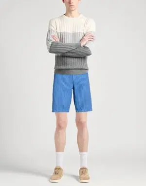 120% Lino Azure Linen Pinstriped Shorts