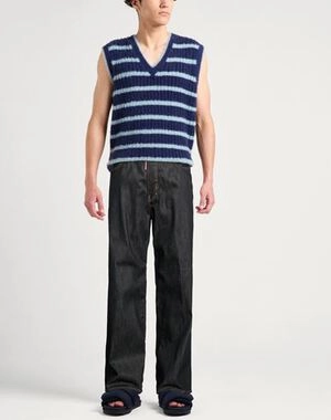 Dsquared2 Cotton Elastane Jeans With Leather Detail