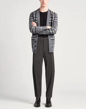 Giorgio Armani Charcoal Virgin Wool, Cashmere, Elastane Chino Pants