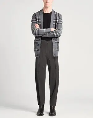 Giorgio Armani Charcoal Virgin Wool, Cashmere, Elastane Chino Pants