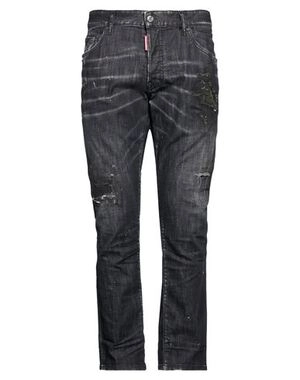 Dsquared2 Jeans Size Cotton, Elastane, Cow Leather - Black