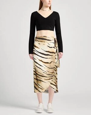 TWINSET Tiger-print Midi Wrap Skirt