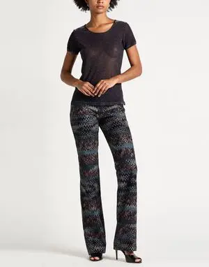 Missoni Viscose & Metal Fiber Flared Pants - Midnight Blue