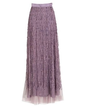 Elisabetta Franchi Sequinned Tulle Maxi Skirt - Purple