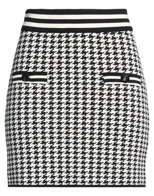 GAELLE PARIS Houndstooth Knit Mini Skirt