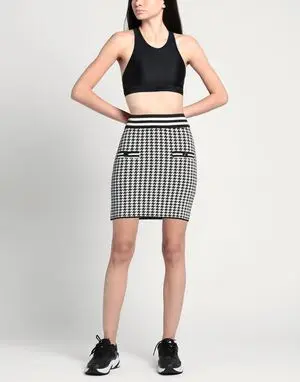 GAELLE PARIS Houndstooth Knit Mini Skirt