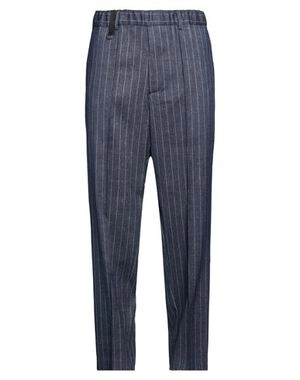 MESSAGERIE Pants Size Linen, Pes, Viscose, Elastane - Blue