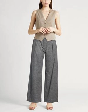 Antonelli Firenze Wool, Polyamide, Silk, And Elastane High-waisted Wide-leg Pants