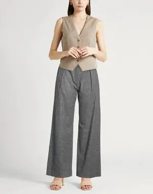 Antonelli Firenze Wool, Polyamide, Silk, And Elastane High-waisted Wide-leg Pants